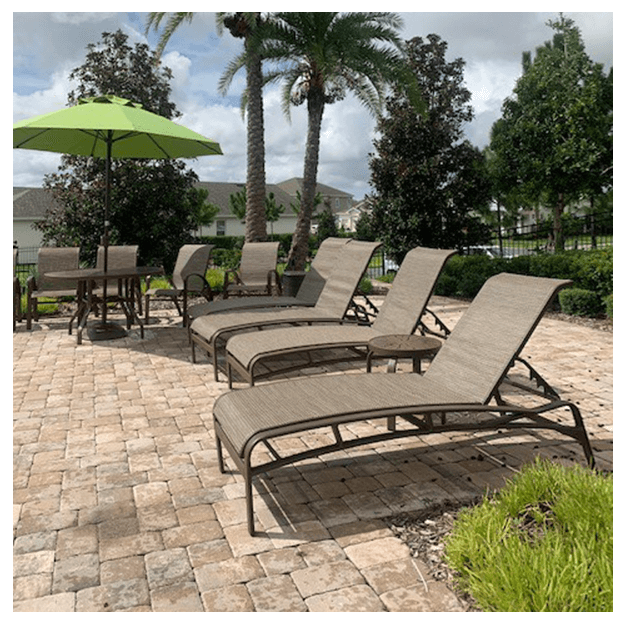 Eclipse Curve Sling Chaise Lounge - Picnic Furniture