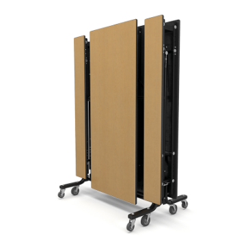 12′ Folding Cafeteria Table with Stools – Picnic Furniture